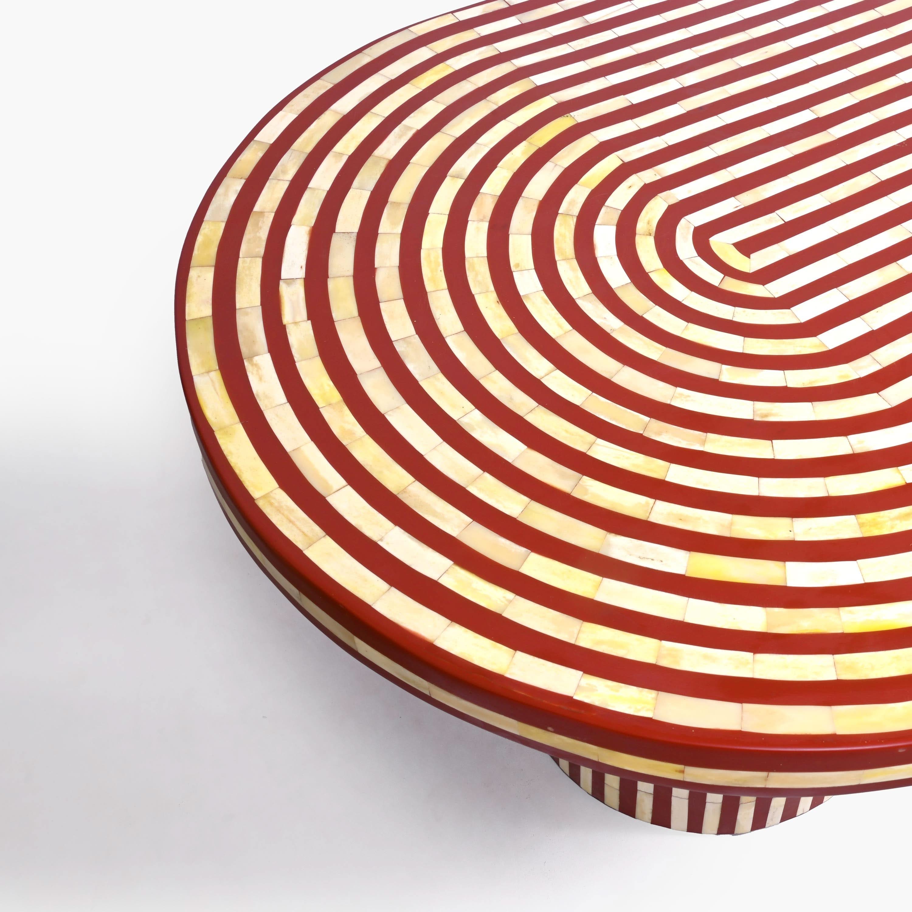 Handmade Moroccan Wooden Side Table - Elegant Resin & Wood ...