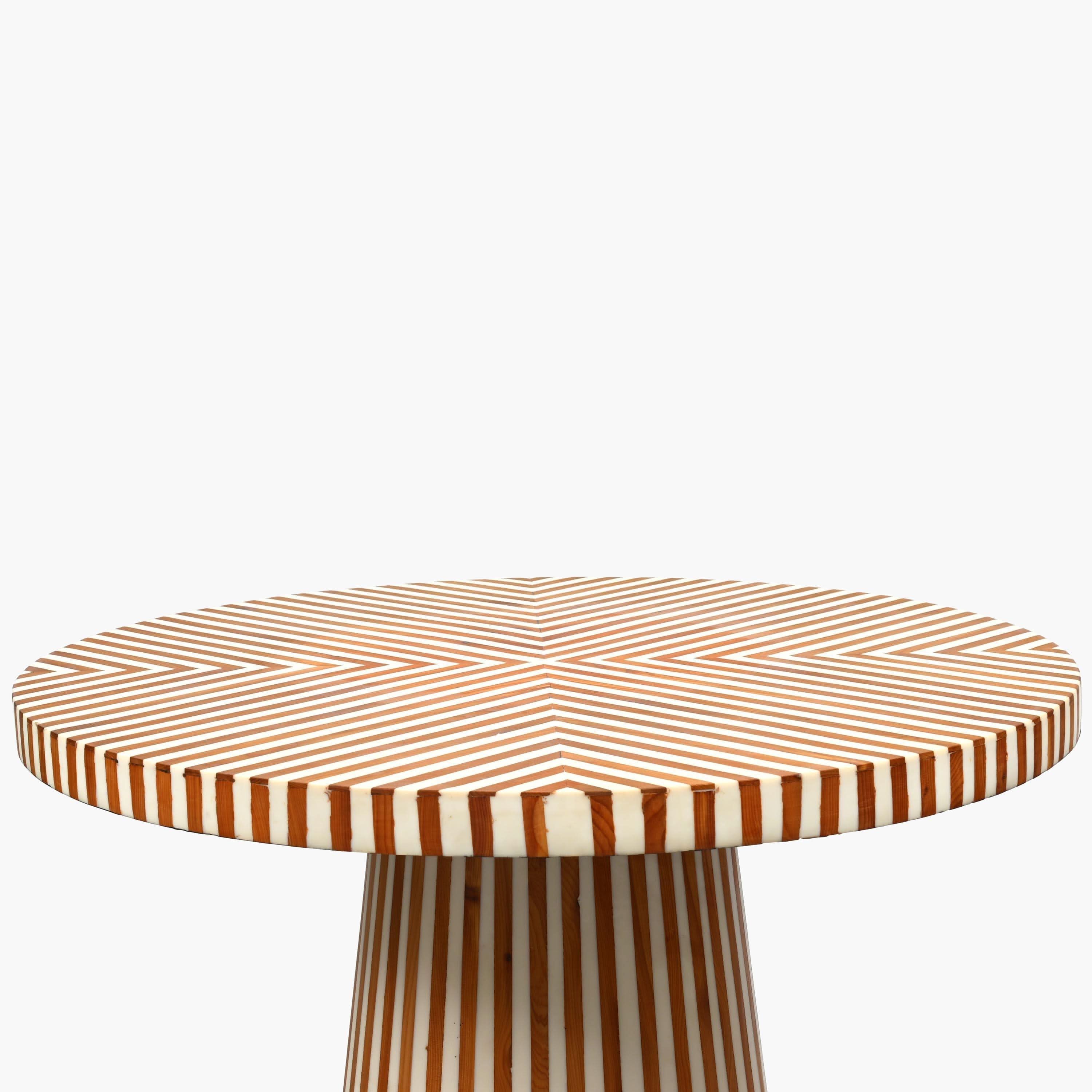 Exquisite Handcrafted Wooden Side Table from Marrakesh – Moroccan ...